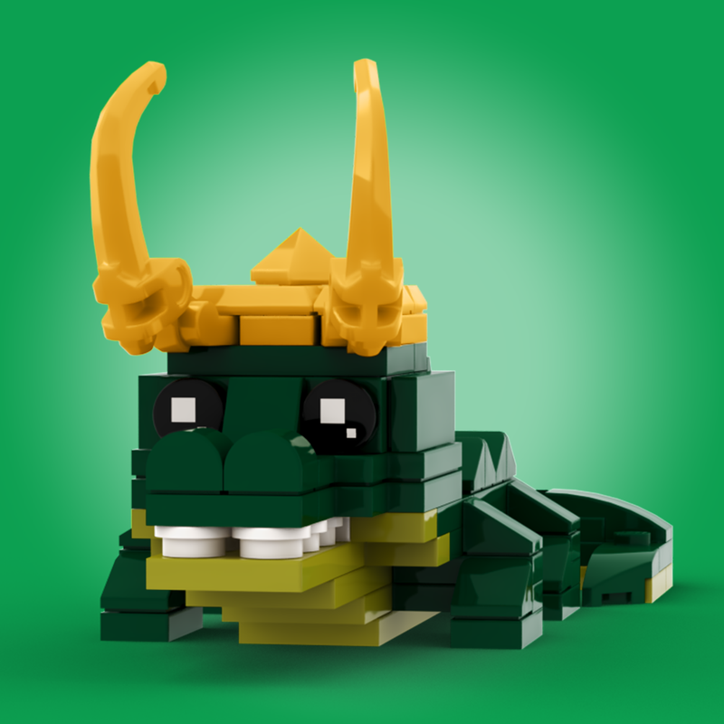 LEGO MOC Alligator Loki BrickHeadz by Stormythos | Rebrickable - Build ...