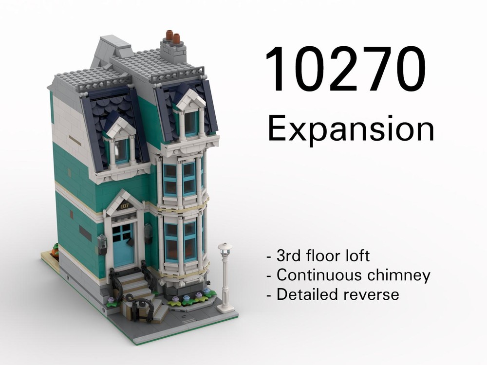 LEGO MOC 10270 Townhouse Expansion Mod by Galaxy 12 Imports ...