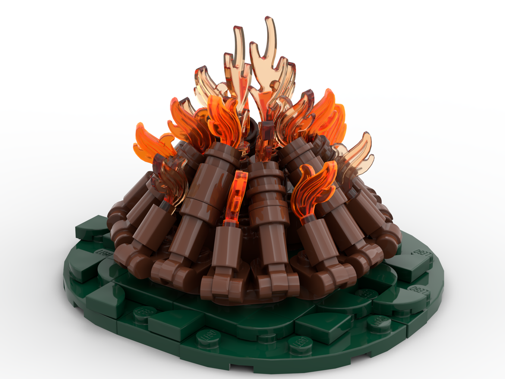 LEGO MOC Campfire - Classic wood/log fire by The_Minikit_Guy ...
