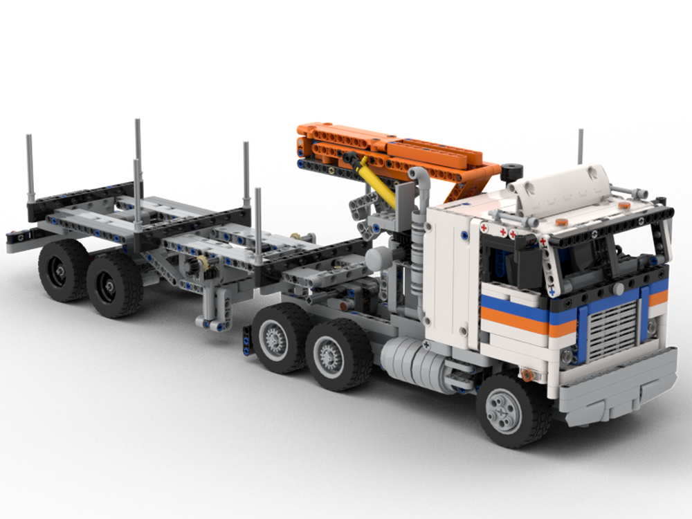 LEGO MOC RC Logging Truck (Control+) by time-hh | Rebrickable - Build ...
