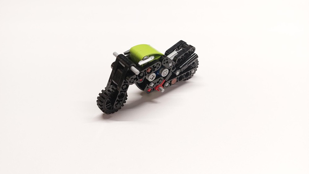LEGO MOC Tiny Lime Motorcycle by Anton Kablash | Rebrickable - Build ...