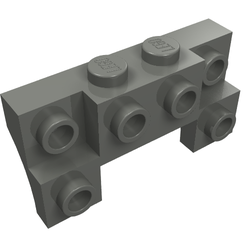 LEGO PART 14520 Brick Special 2 x 4 - 1 x 4 with 2 Recessed Studs and ...