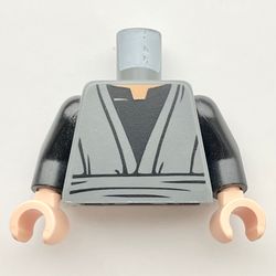 LEGO PART 973c03h02pr2073 Torso Jedi Robe, Waist Sash and Black Open ...