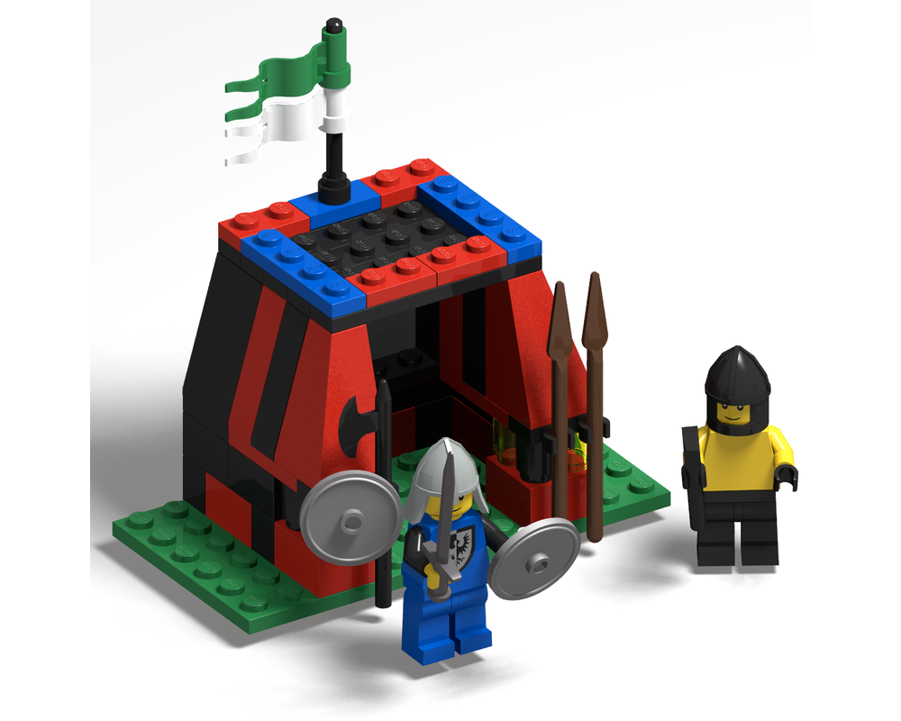 LEGO Set 200-2-c30 Tent (1985 Castle) | Rebrickable - Build with LEGO