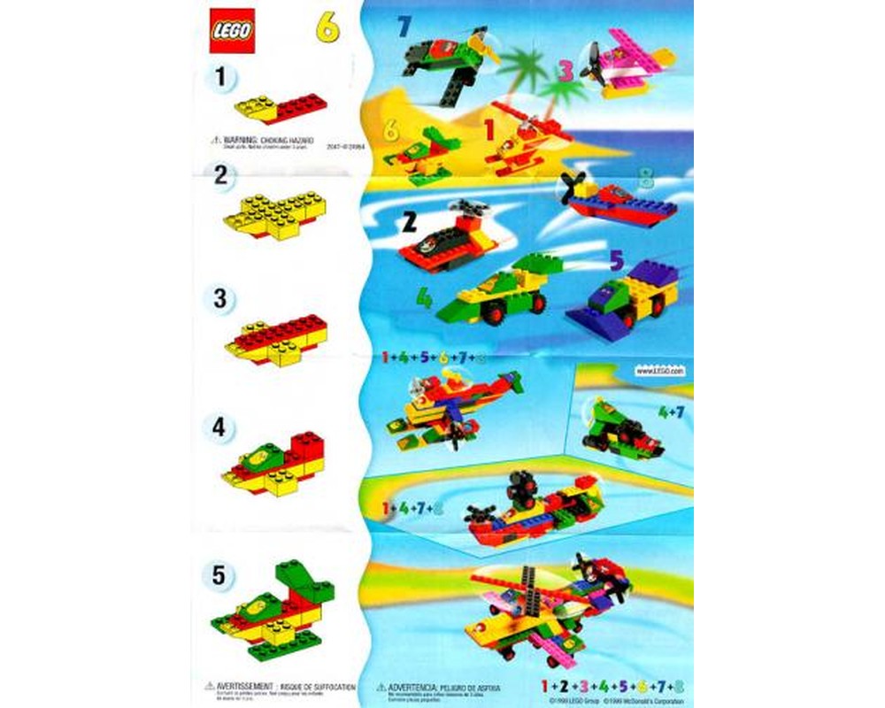 LEGO Set 2047-1 Plane (1999 Universal Building Set > Classic Basic ...
