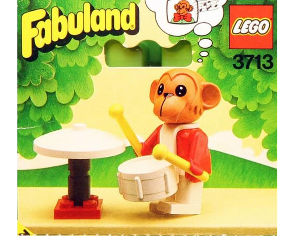 LEGO Set 3713-1 Drummer Gabriel Monkey (1984 Fabuland) | Rebrickable ...