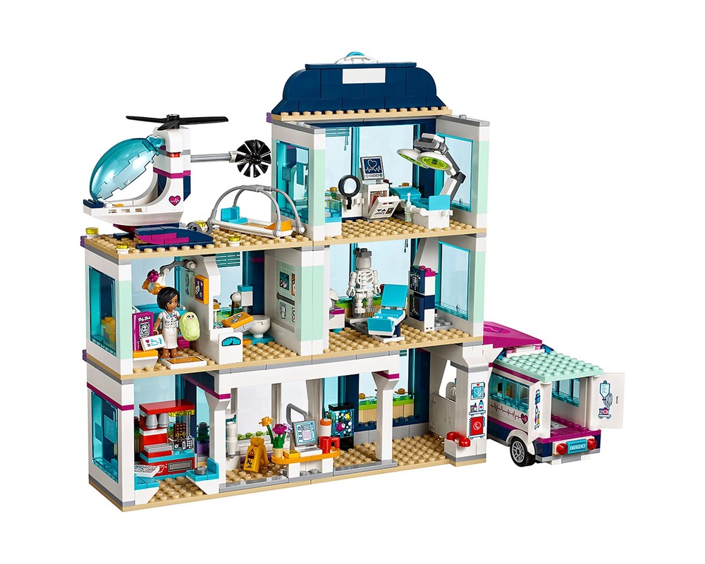 LEGO Set 41318-1 Heartlake Hospital (2017 Friends) | Rebrickable ...