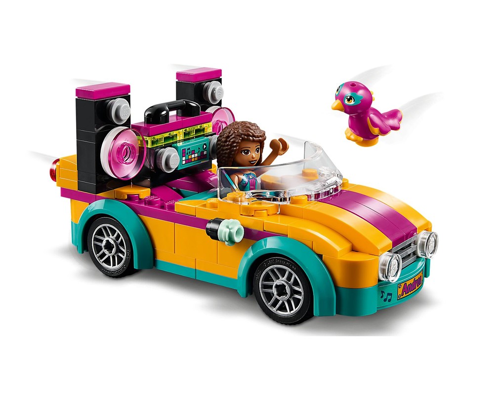 LEGO Set 41390-1 Andrea's Car & Stage (2020 Friends) | Rebrickable ...