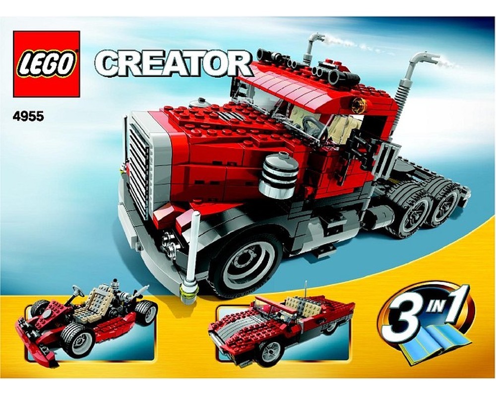 LEGO Set 4955-1 Big Rig (2007 Creator > Creator 3-in-1) | Rebrickable ...
