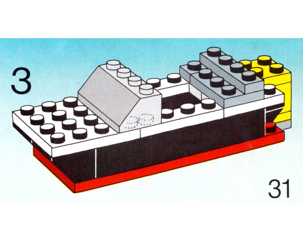 LEGO Set 6000-1-c77 Motor boat (1980 Town > Classic Town) | Rebrickable - Build with LEGO