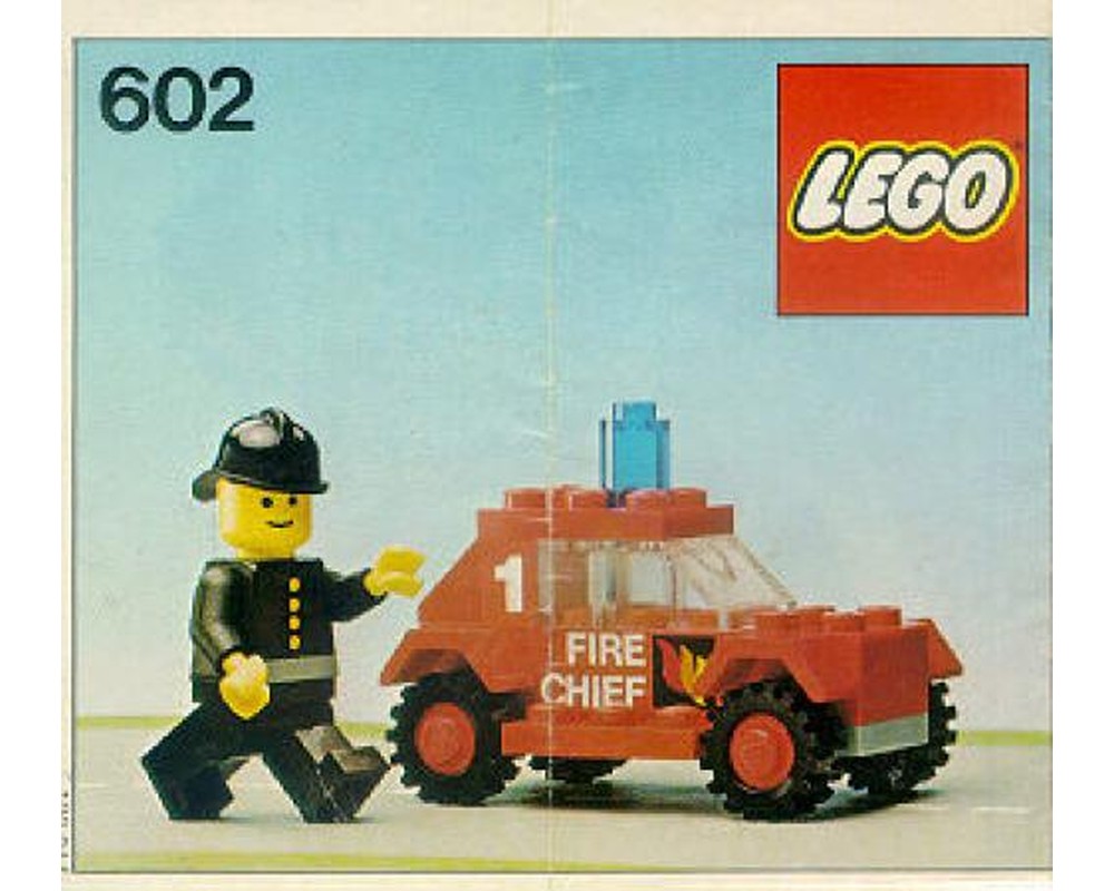 LEGO Set 602-1 Fire Chief's Car (1978 Town > Classic Town ...