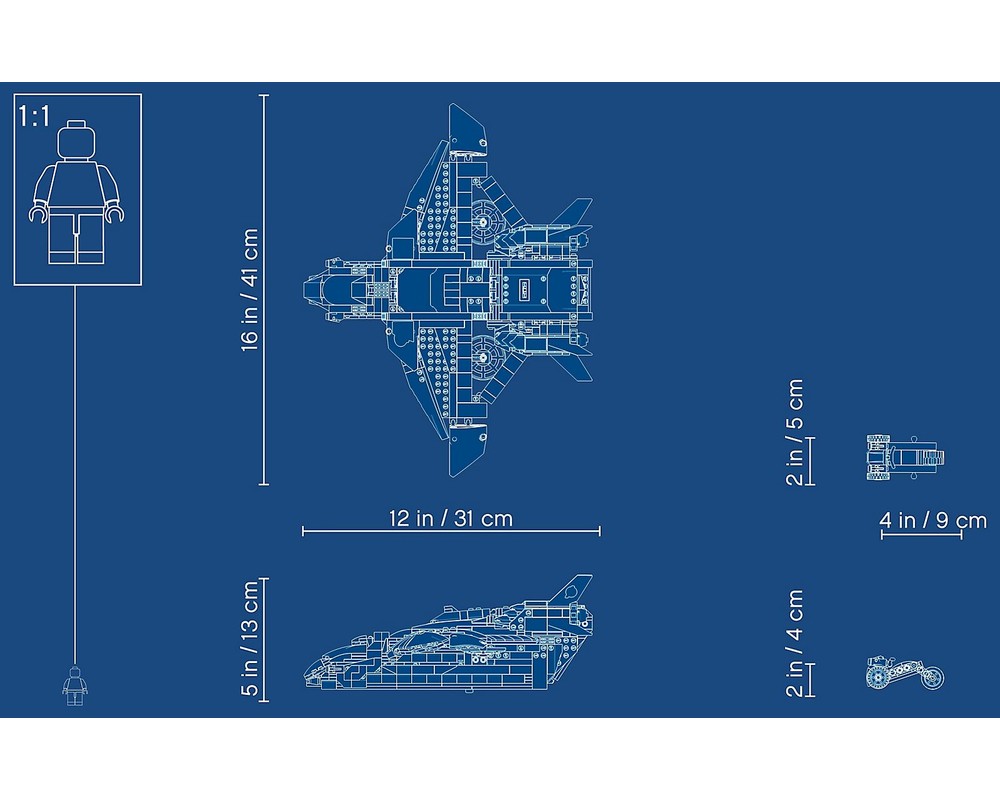 LEGO Set 76126-1 Avengers Ultimate Quinjet (2019 Super Heroes Marvel ...