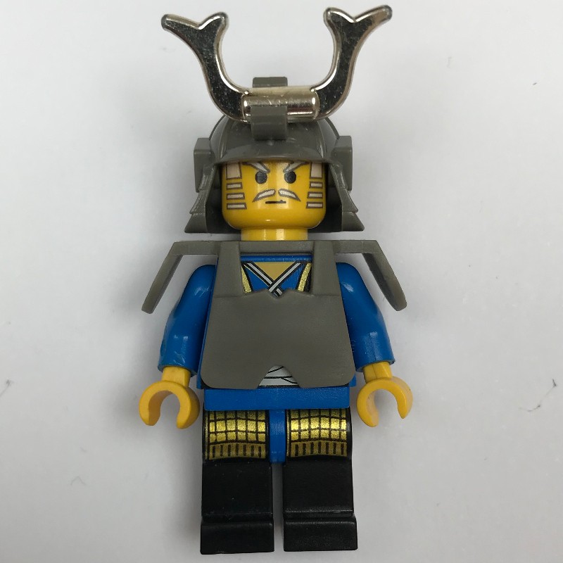 LEGO Set fig-001011 Shogun, Armor and Helmet with Horn, Blue and Black ...