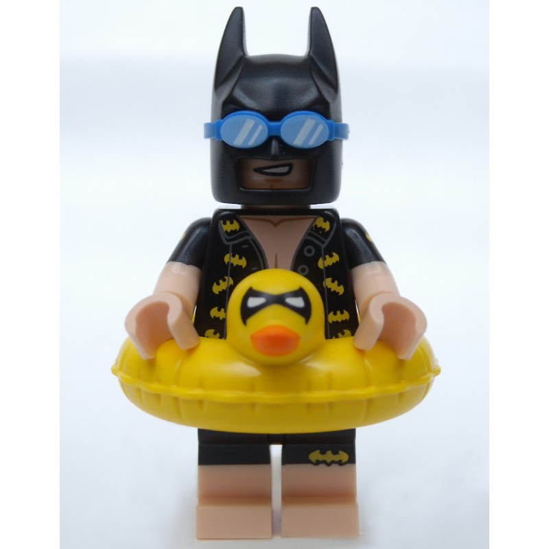 LEGO Set fig-001513 Batman, Swimsuit with Duck Float (CMF) (2017 ...
