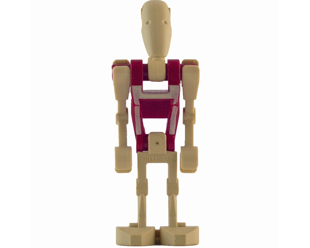 LEGO Set fig-003654 Battle Droid Security, Dark Red Torso with Tan ...