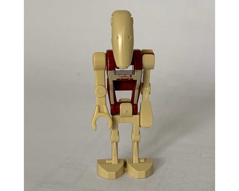 LEGO Set fig-003704 Battle Droid Security, Dark Red Torso with Tan ...