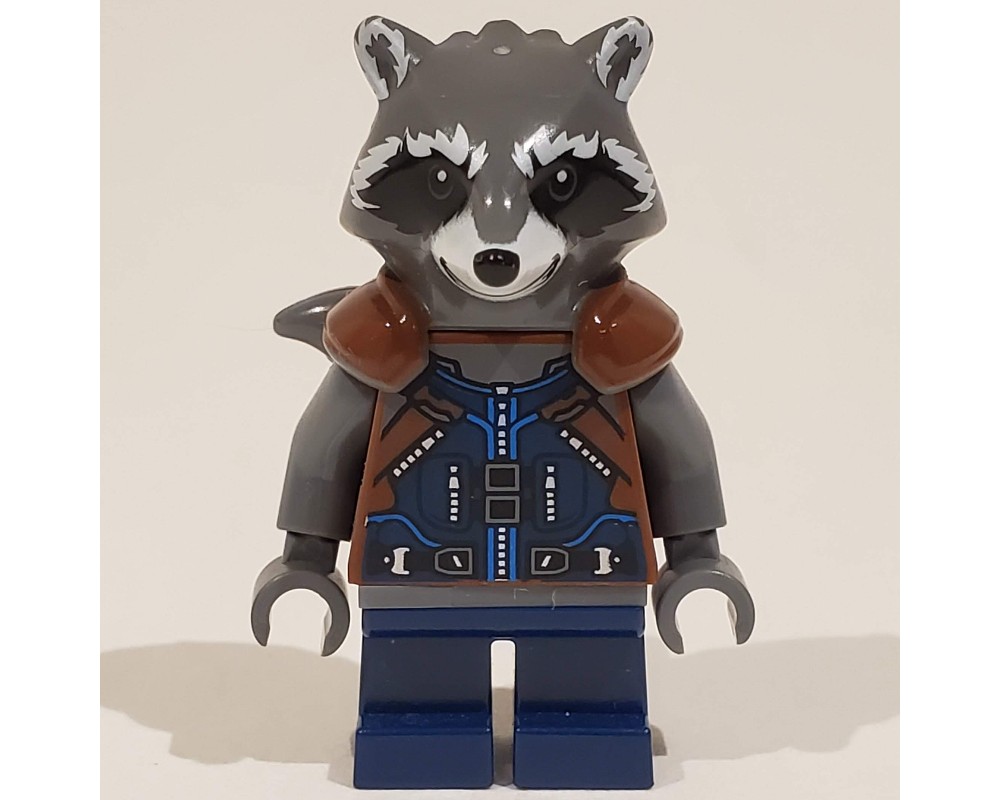 LEGO Set fig-005340 Rocket Raccoon in Dark Blue Outfit (2017 Super ...