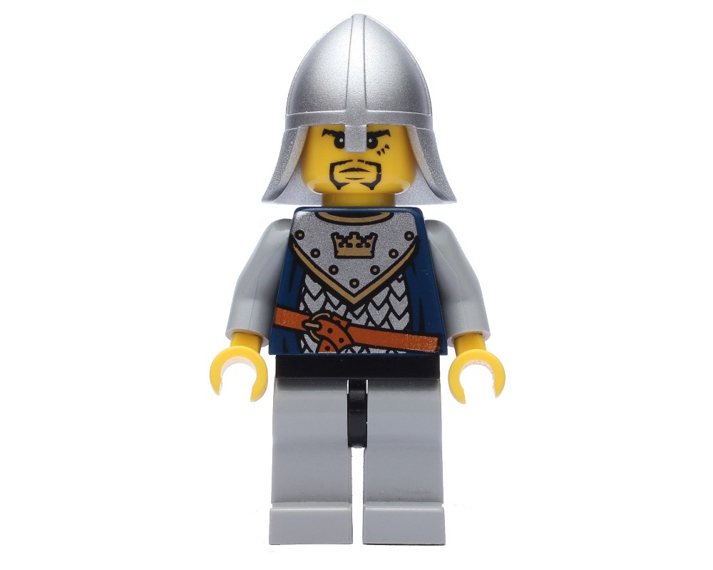 LEGO Set fig-009960 Knight, Dark Blue, Helmet, Goatee Beard and Printed ...