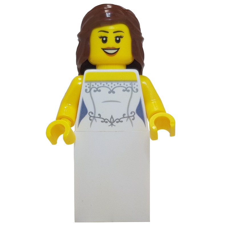 LEGO Set fig-010024 Bride, White Corset Dress (2018 LEGO Brand Store ...