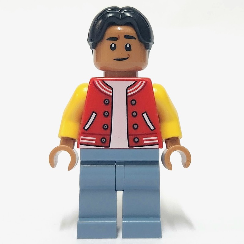 LEGO Set fig-014224 Ned Leeds, Red Letterman Jacket (2023 Super Heroes ...
