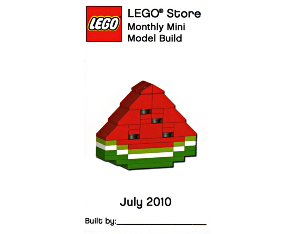 LEGO Set MMMB026-1 Watermelon (2010 LEGO Brand Store > Monthly Mini ...