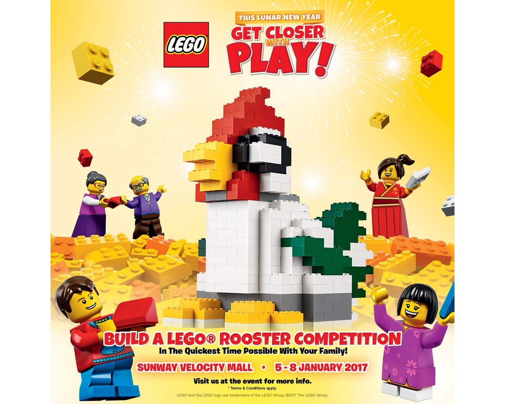 LEGO Set ROOSTER-1 Easy Build Building Happening Rooster (2017 Seasonal ...
