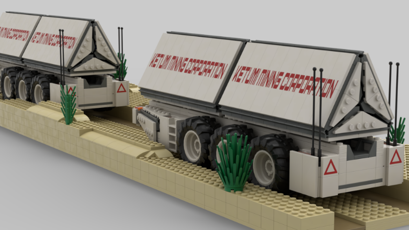 LEGO MOC Secure Mining Cargo Transport by Futurism_Lego | Rebrickable ...