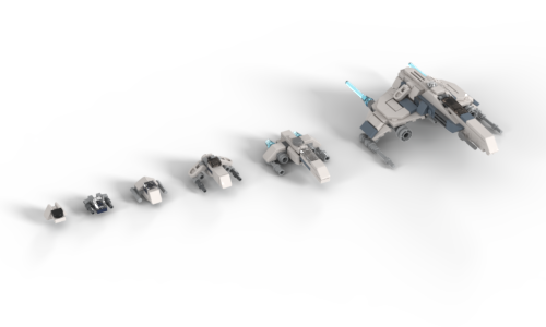 LEGO MOC Nano size E-wing escort Starfighter by jellco | Rebrickable ...