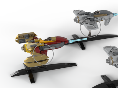 LEGO MOC Micro Shin Hati's Starfighter & Squadron by jellco ...