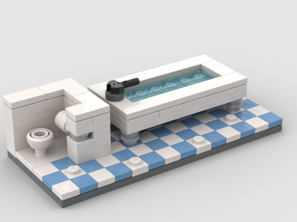 LEGO MOC Bathroom by Chakotay | Rebrickable - Build with LEGO