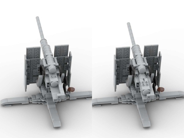LEGO MOC WW2 German 8.8 cm Flak by Aliciayf1109 | Rebrickable - Build ...